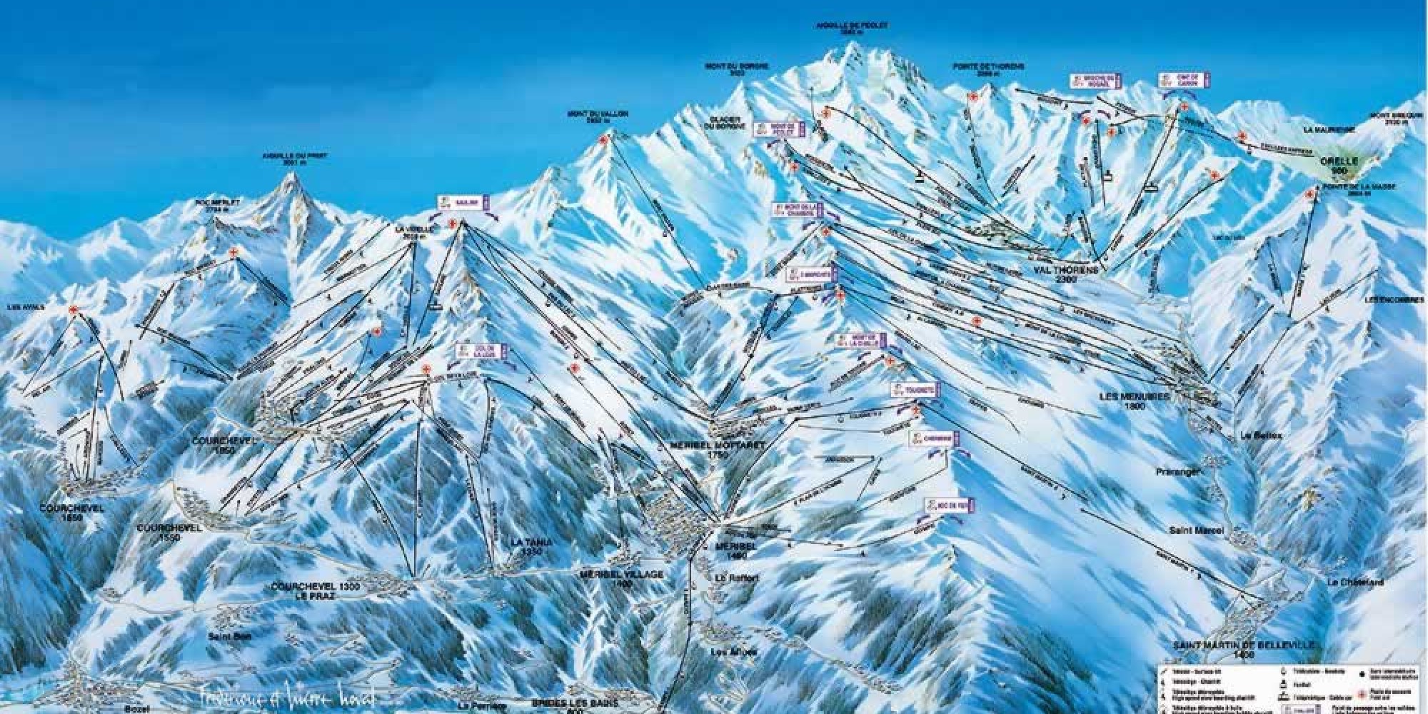 Reberty resort and piste maps
