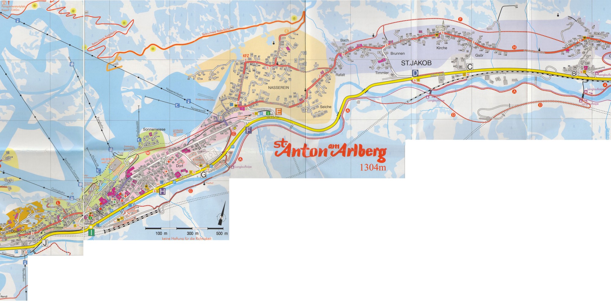 St Anton resort and piste maps